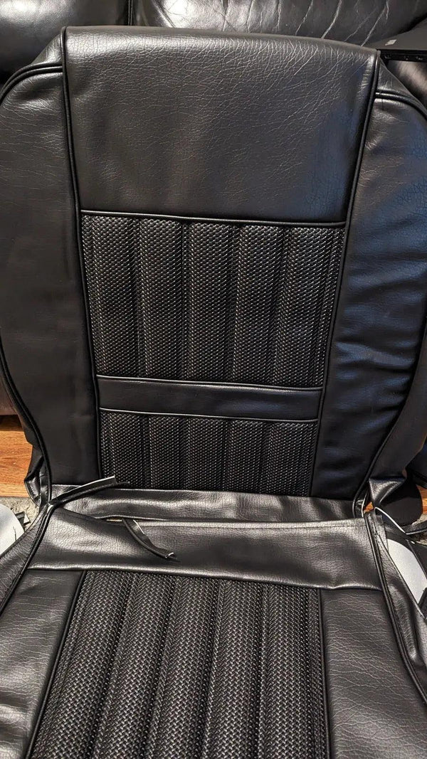 Ford Falcon XY GT Fairmont Seat Covers Retrim Front only seats Black t ...