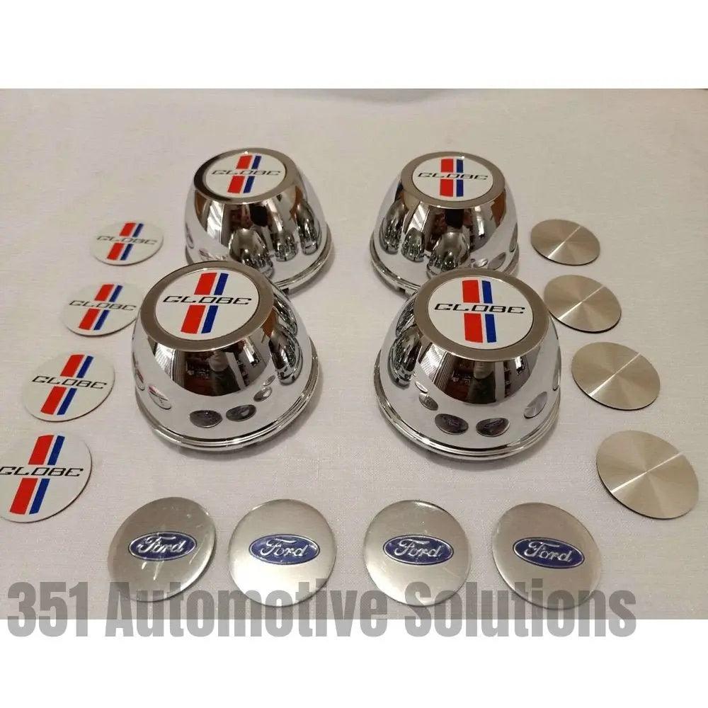 4x 40mm Bathurst Globe wheel Center Cap Decals XD ESP white globe – 351 ...